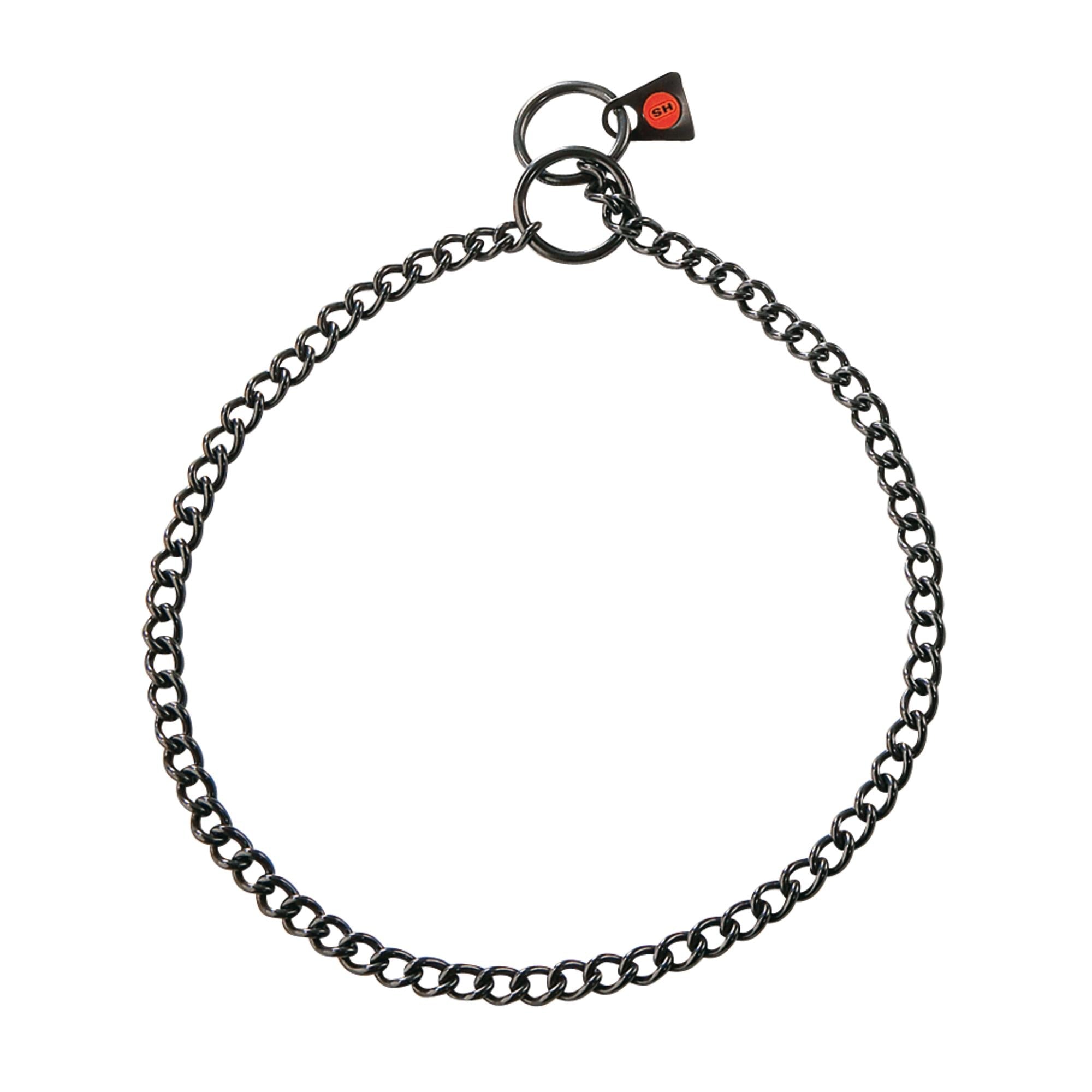 Herm Sprenger - Slide Chain Collar - Black Stainless Steel, 1.5 mm ...