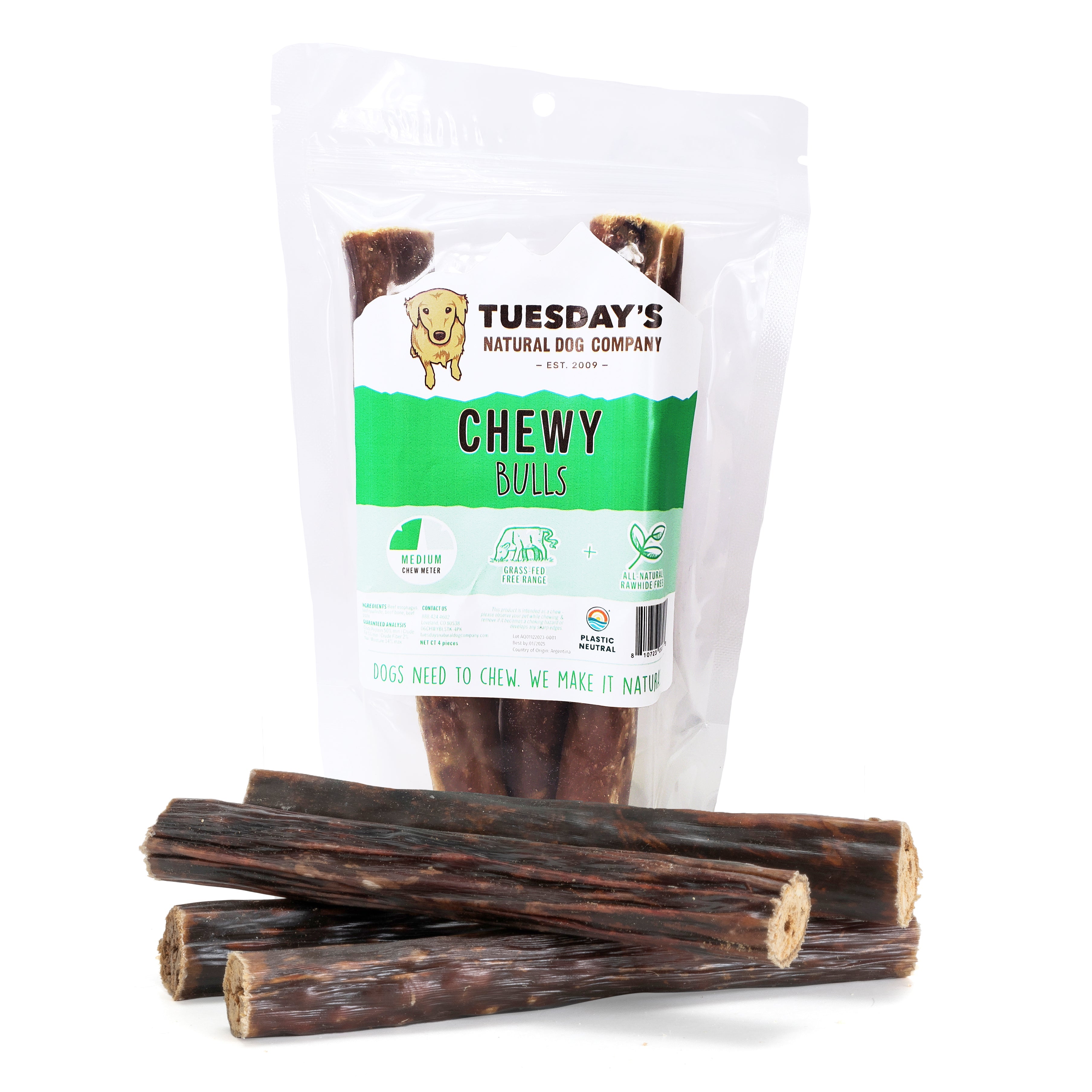 6" Chewy Bulls - 4 Pack- EACH – All Creatures Solutions